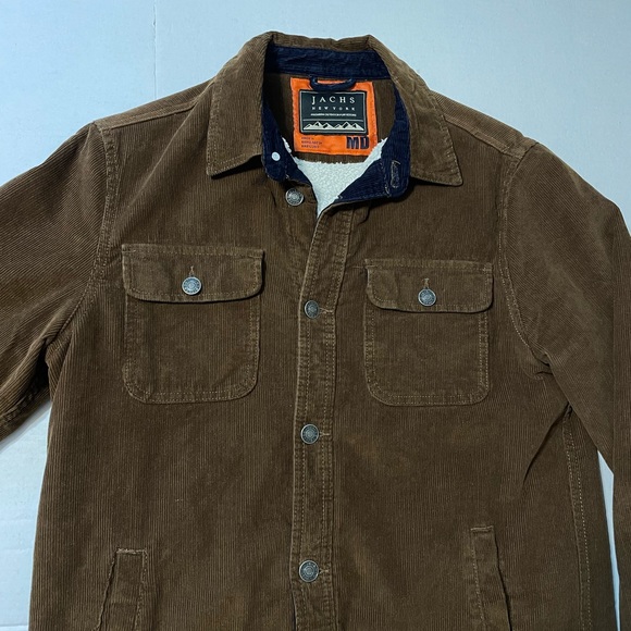 Jachs New York | Shirts | Jachs New York Mens Brown Corduroy Sherpa ...